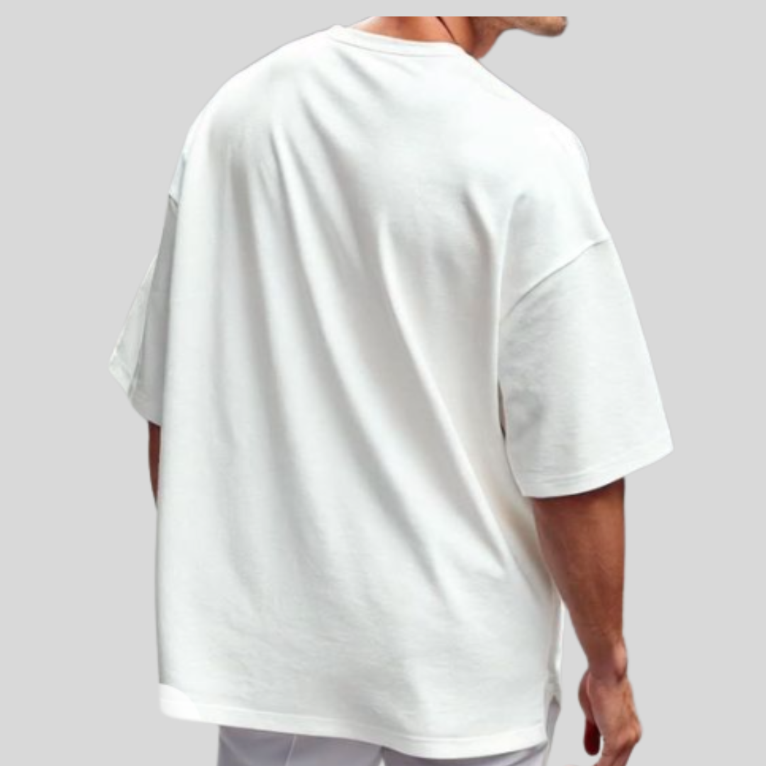 PLAYERA OVERSIZE BLANCA 220G – MAMMON BLANKS